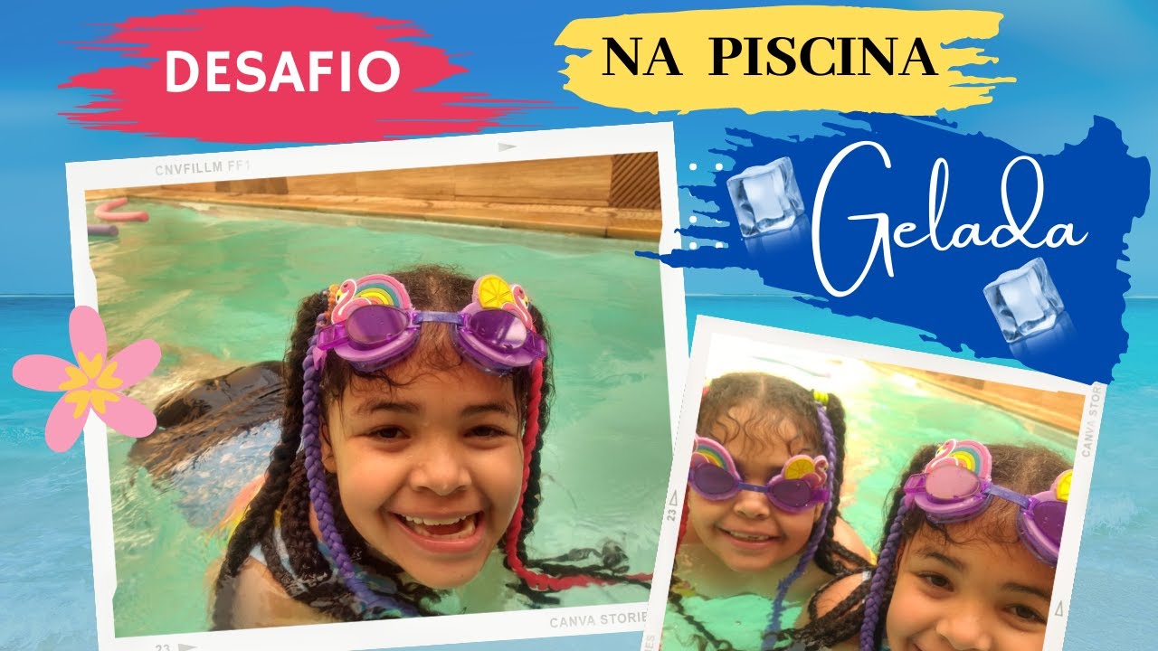 Desafio nadar na piscina gelada / Icy pool swim challenge - YouTube