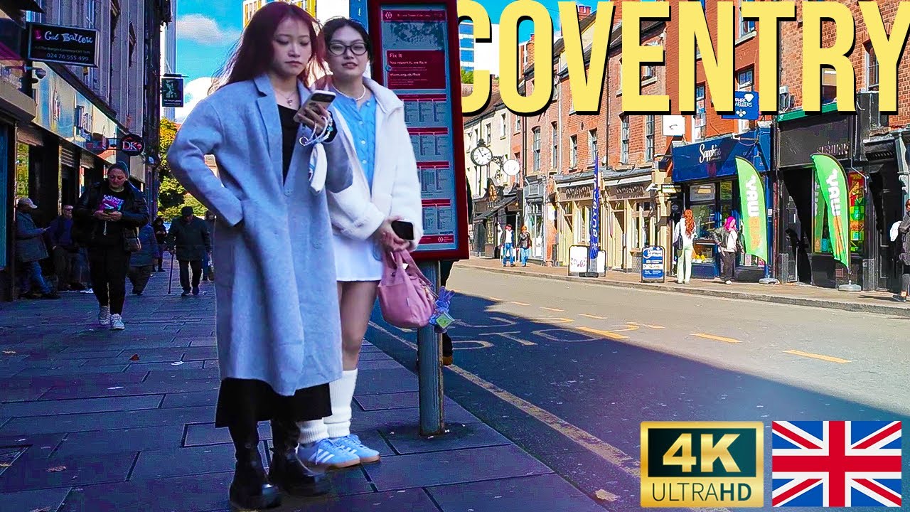 Coventry - City Tour 2024| Walking The Streets of Coventry | Central ...