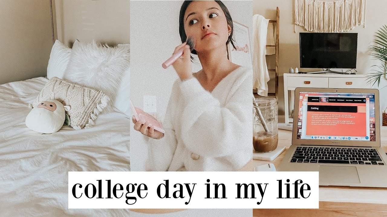 PRODUCTIVE college day in my life: zoom classes, meal idea, hw ...