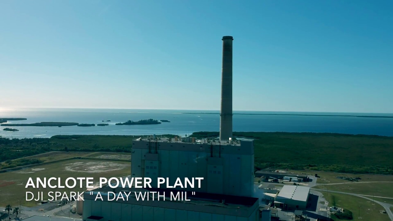 ANCLOTE POWER PLANT with DJI SPARK amazing view - YouTube