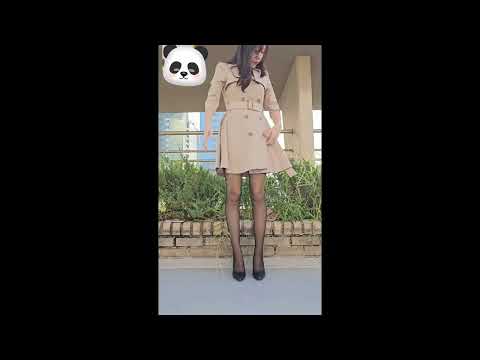 Changing panty hose. Lift up skirt. Cute panty. #prettygirl #cutegirl #panty #pantyhose