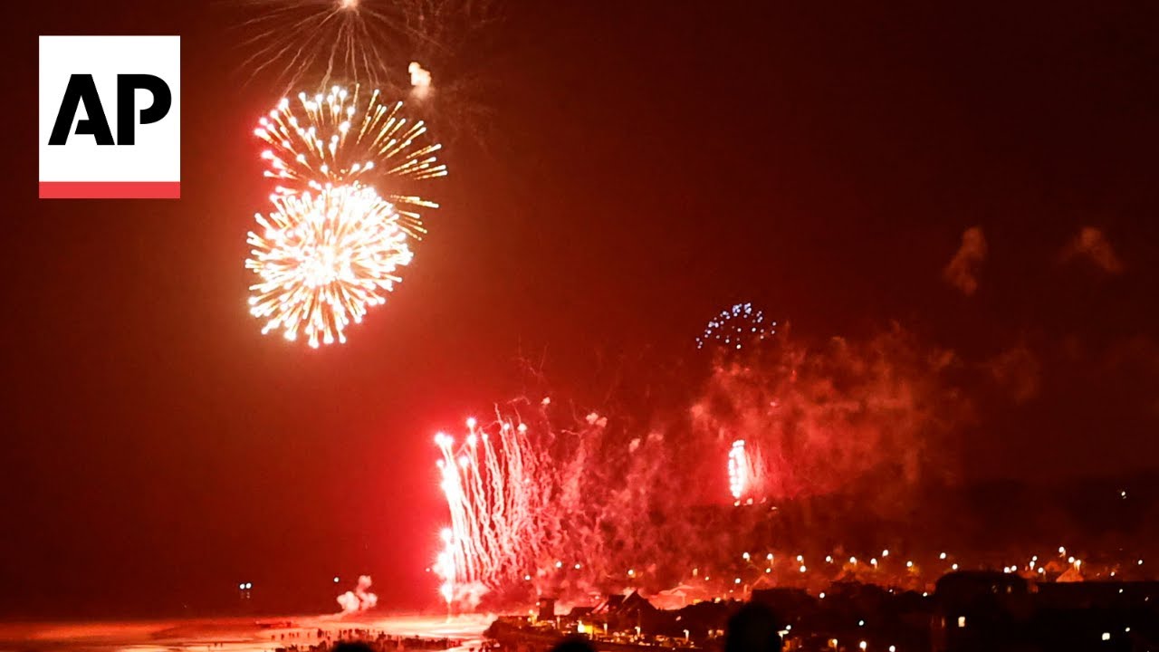 Fireworks in Normandy kick off D-Day 80th anniversary commemorations ...