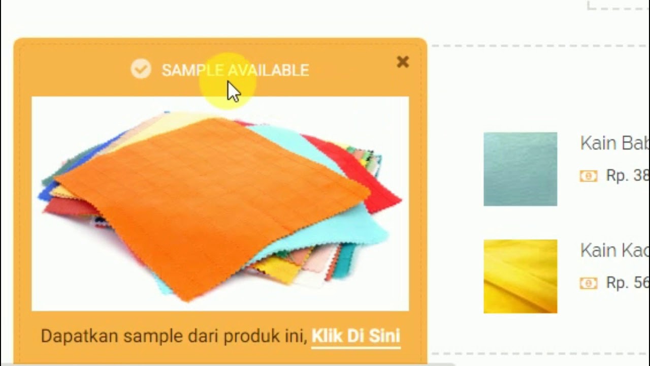 Cara Mendapatkan Sample Kain Gratis! - YouTube