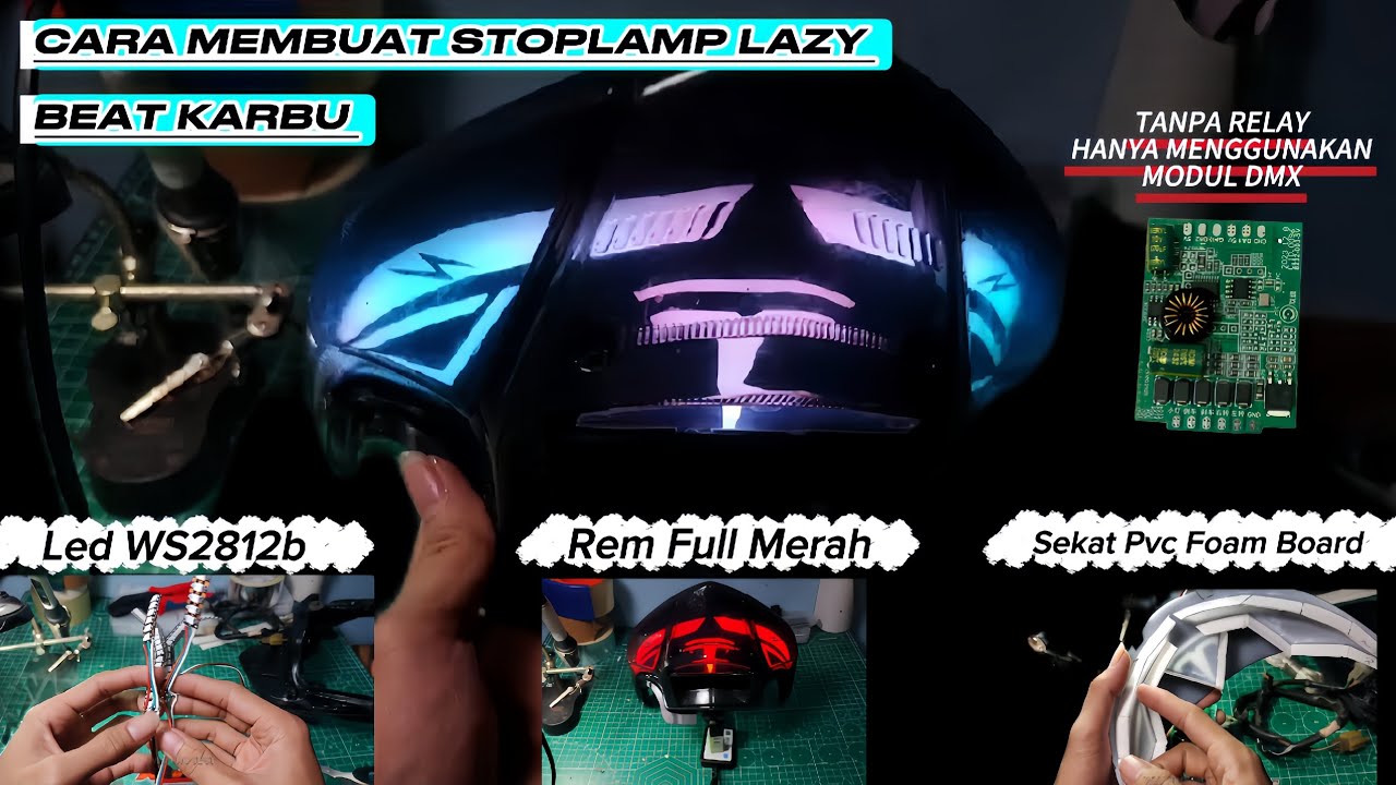 TUTORIAL MEMBUAT STOPLAMP LAZY BEAT KARBU//Tanpa Menggunakan Relay ...