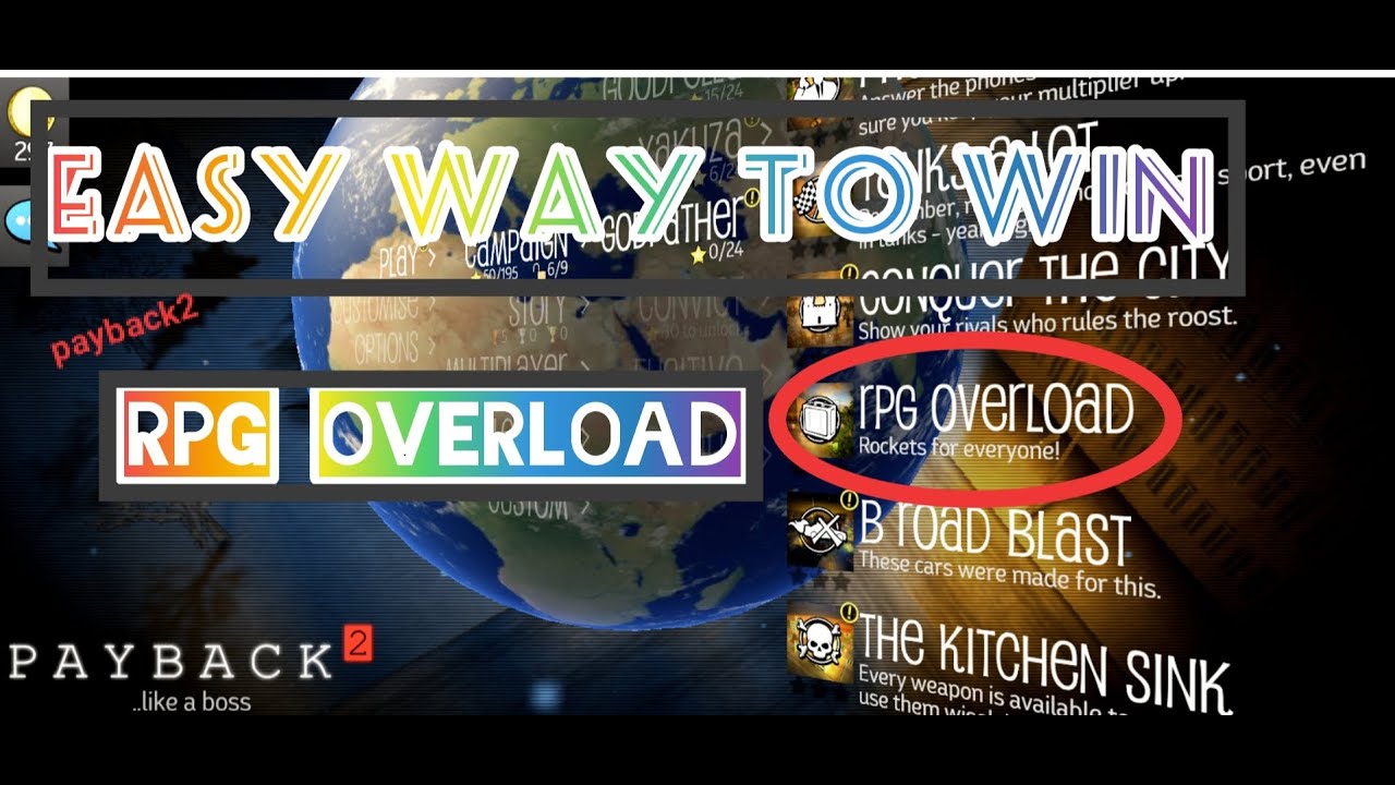 How to win RPG overload easily | Payback 2 | PayBack2 YT - YouTube