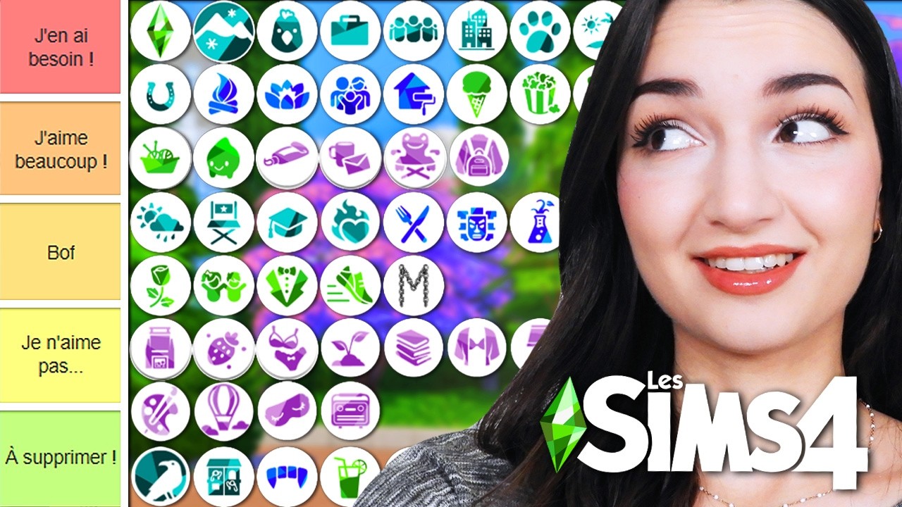 Je classe TOUS les packs des Sims 4 ! - YouTube