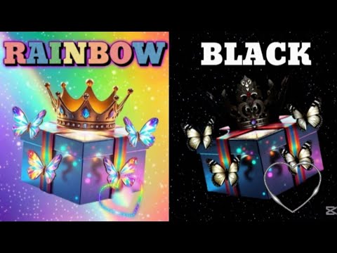 Choose your gift...!! Rainbow vs Black Edition 🖤🌈 ||2 gift box challenge #goodvsbad #giftbox
