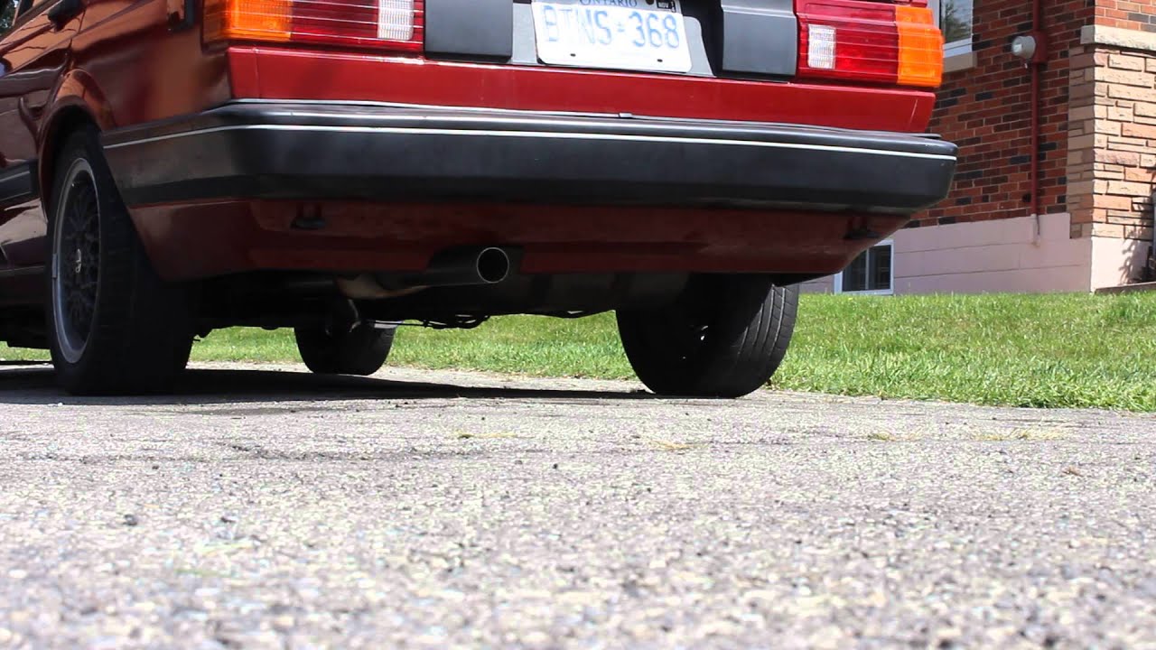 VW Fox Magnaflow Exhaust Revving - YouTube