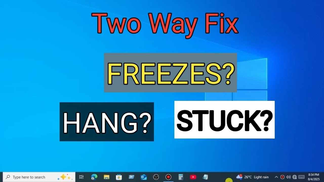How to fix if your laptop or desktop screen is freeze or stuck on ...