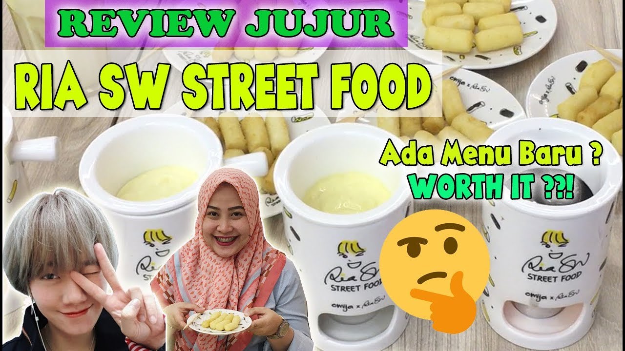 REVIEW JUJUR !! MENU TERBARU KOREAN STREET FOOD BY RIA SW - YouTube