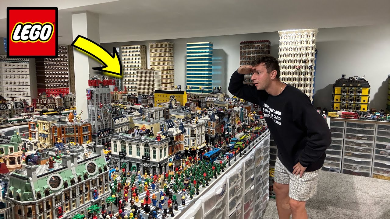 FULL Lego Basement Tour 2024 | The MASSIVE Lego City - YouTube