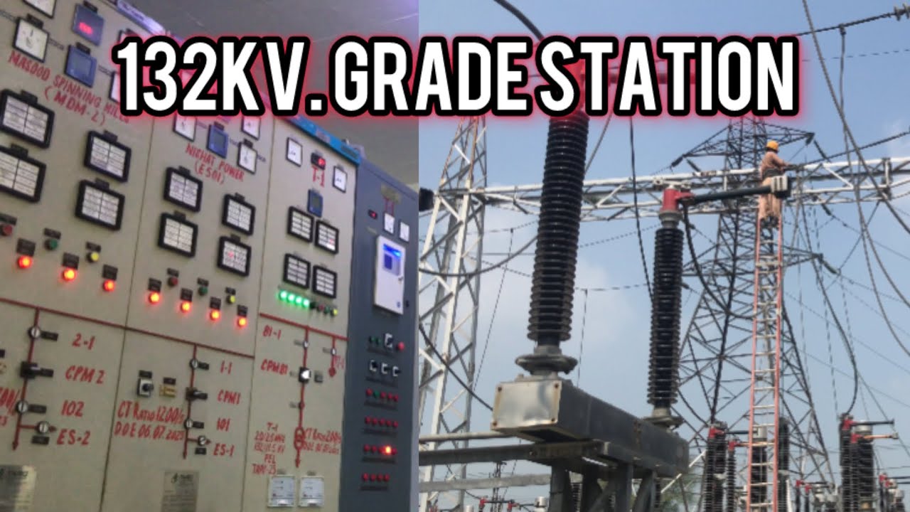 Grid station |132 KV grid station control room | How does power work ...