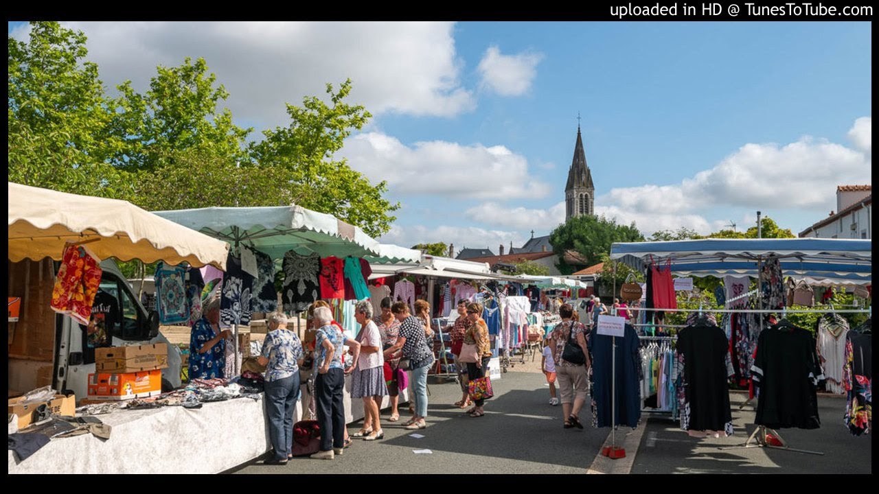 Ambiance Marché Français - YouTube