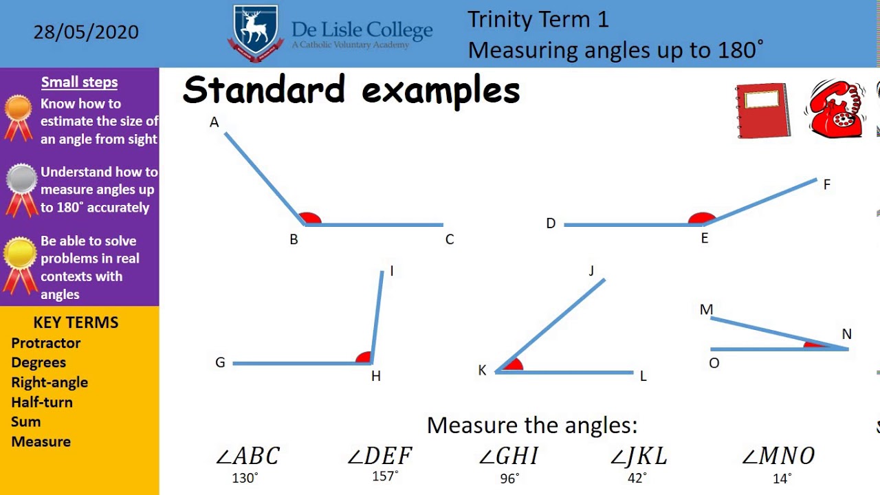 Topic 5 - Measuring Angles up to 180 Degrees - YouTube