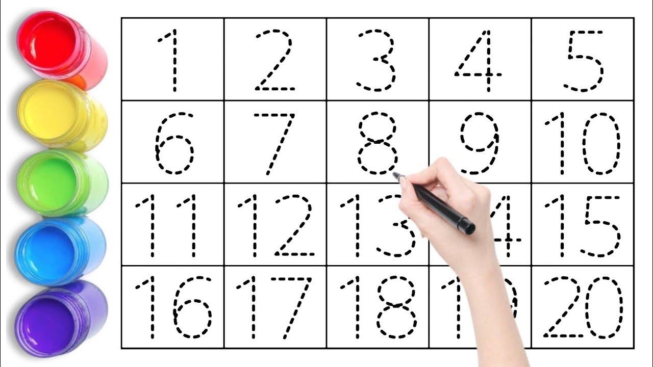 Numbers, 123, ginti,12345, 1 to 10, 1 to 100, counting, 1 to 100 ...