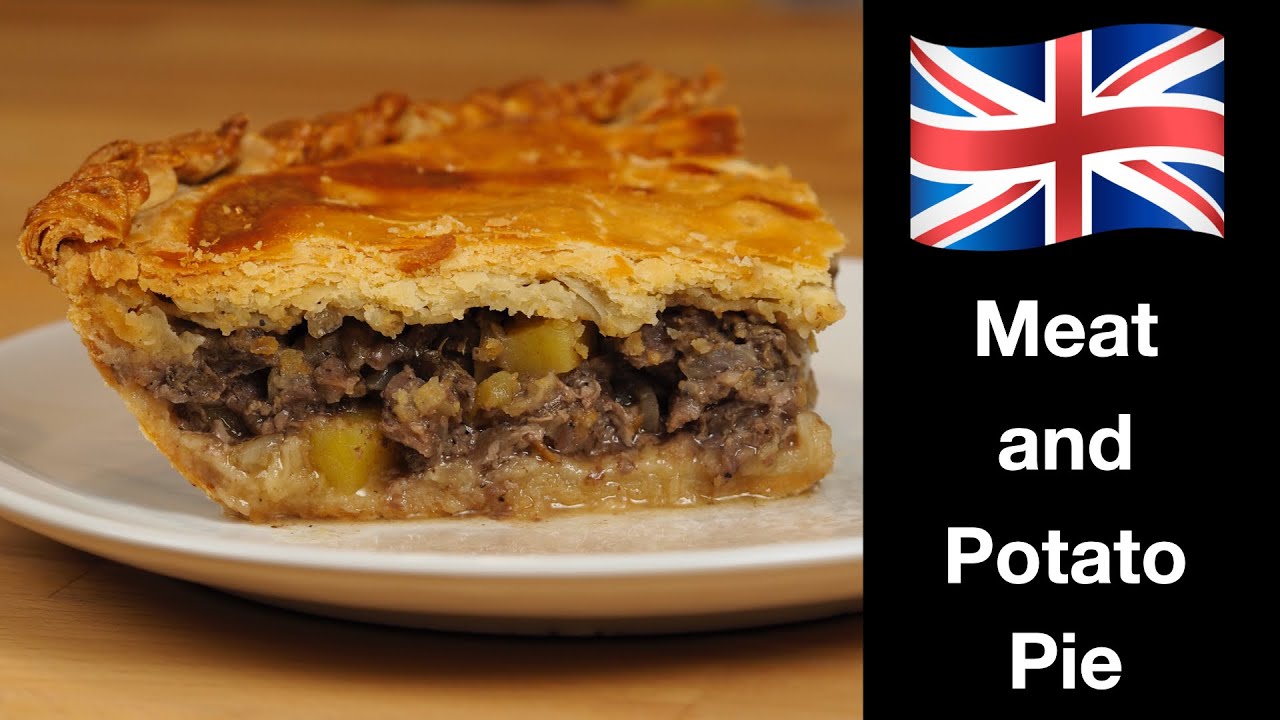 e21 Meat & Potato Pie. Traditional British Pie Recipe. Easy Homemade ...