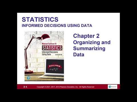 Chapter 2: Organizing and Summarizing Data - YouTube