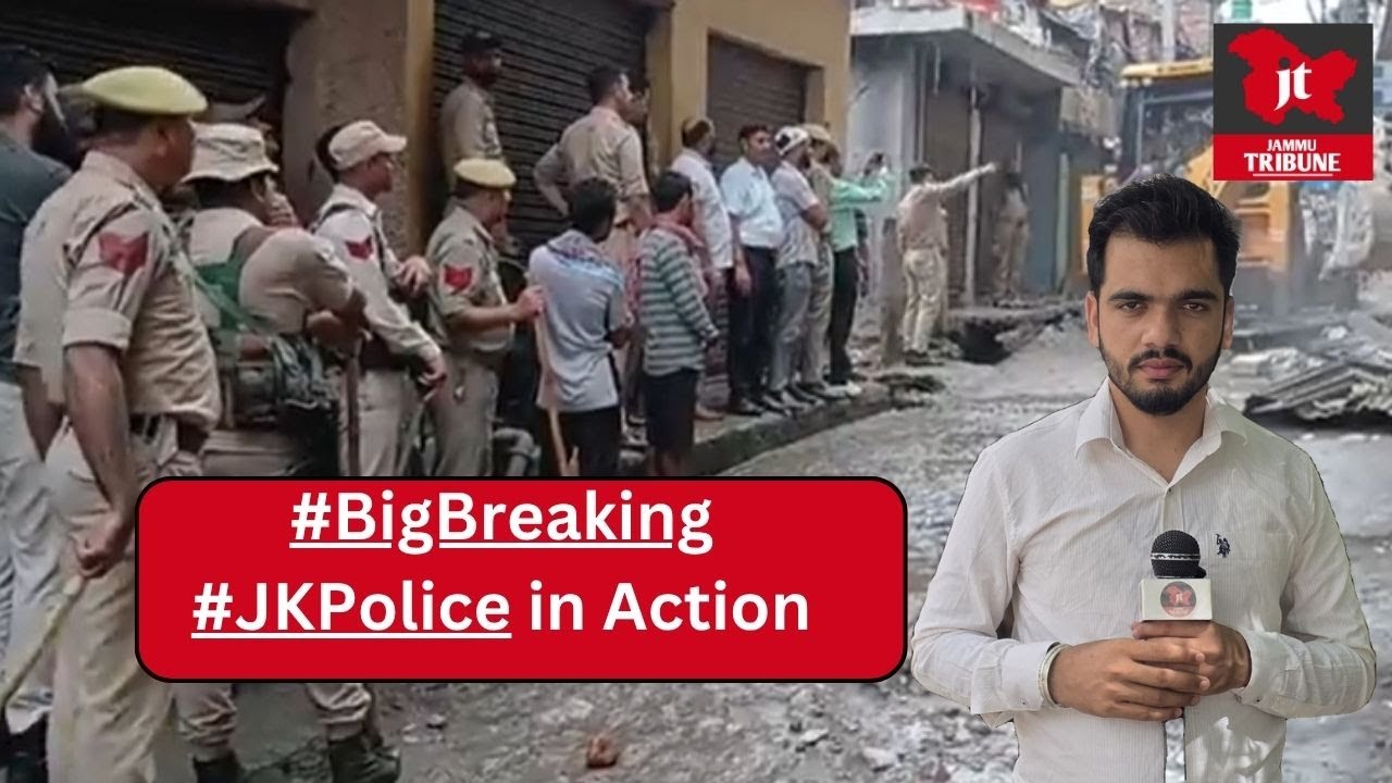#BigBreaking #JKPolice in Action; M@hila N@$ha T@$kr Ke Ghar Par Chala #Buldozer - YouTube