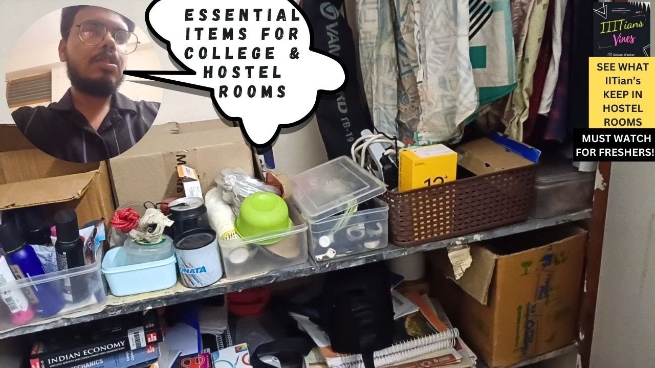 HOSTEL PACKING ITEMS LIST | Essential Items to Buy for Hostel & College ...