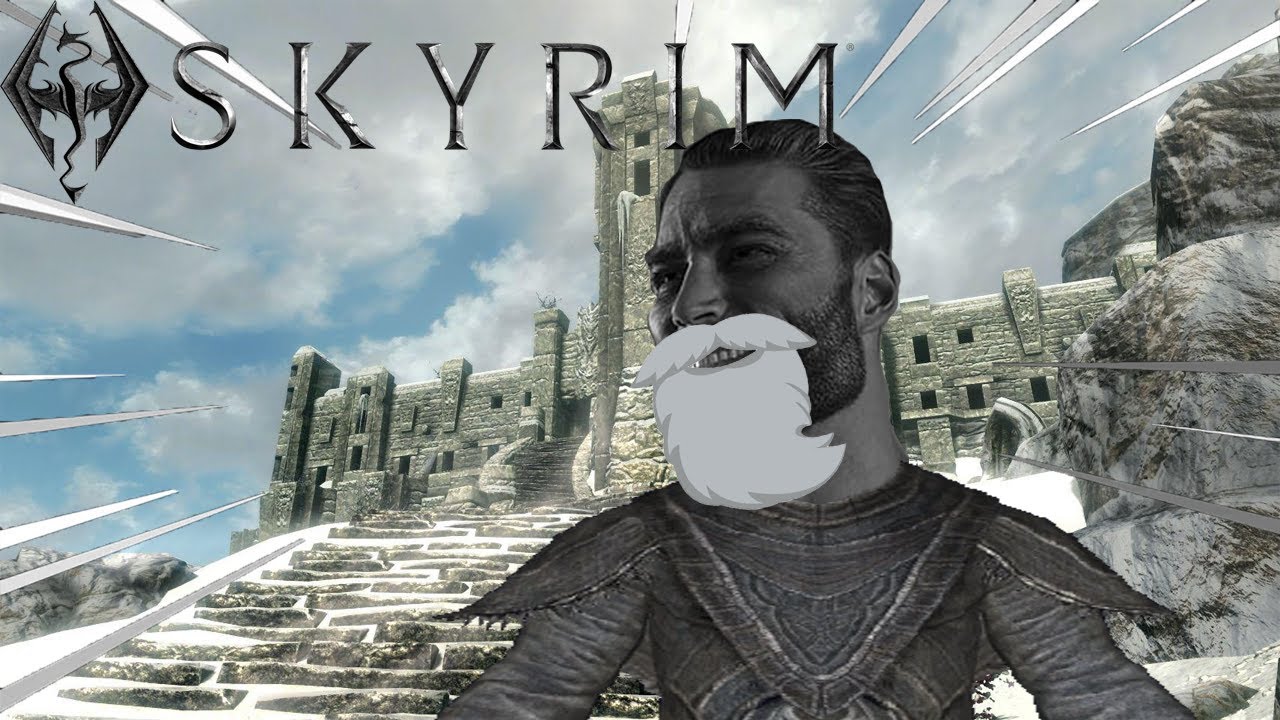 meeting the greybeards in Skyrim - YouTube