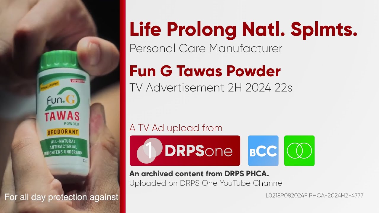 Fun G Tawas Powder TV Ad 2H 2024 22s (Philippines) [BCC/ST] - YouTube
