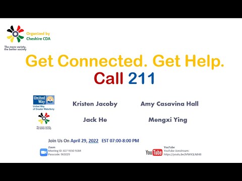 "Get Connected. Get Help. Call 211" --- hosted by CCDA, presented by ...