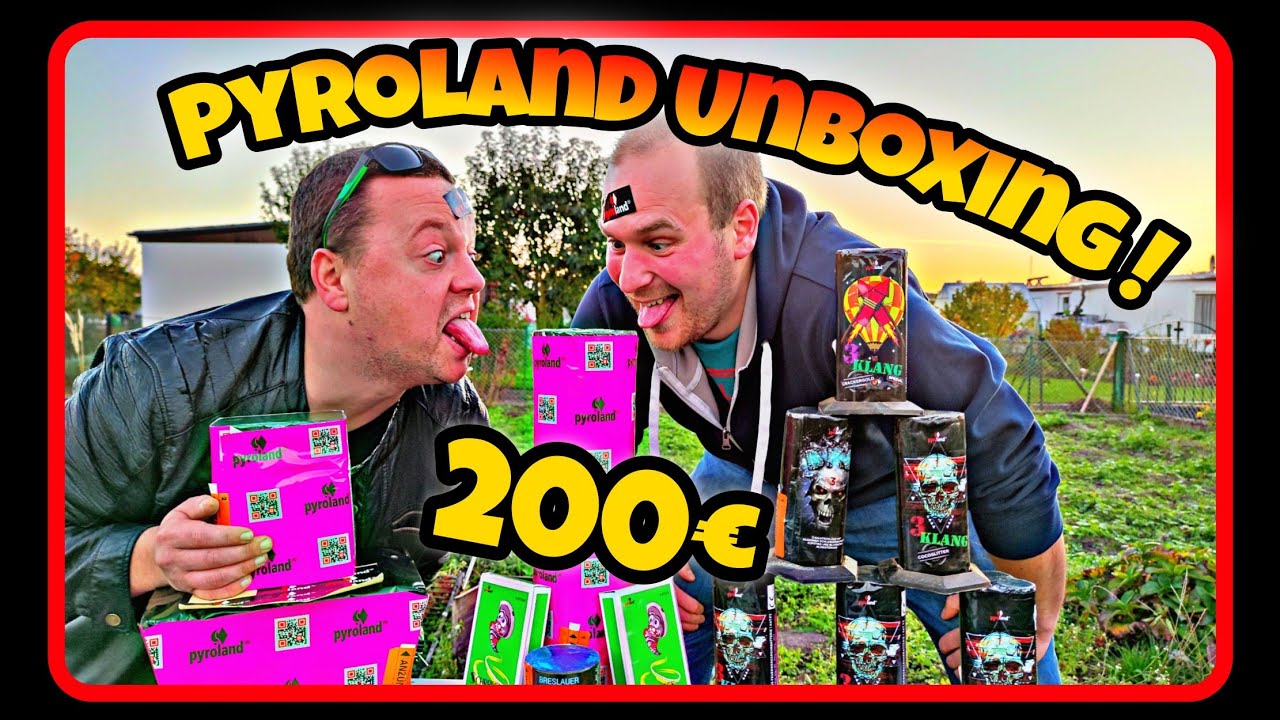 200 Euro Pyroland Silvester Feuerwerk Unboxing Mal anders @pyroland ...