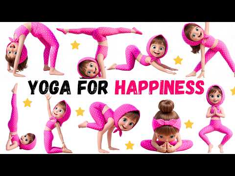 🌈🐻 Masha’s Super Yoga Challenge! Fun Poses, Big Moves & Superhero Training! |Yoga Galaxy Kids 🧘‍♀️⚡
