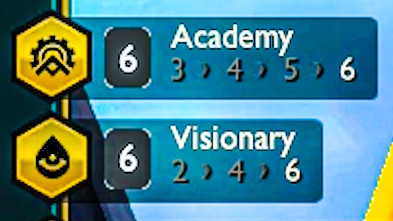 6 Academy 6 Visionary | HYPER ROLL | TFT Into the Arcane | Teamfight ...