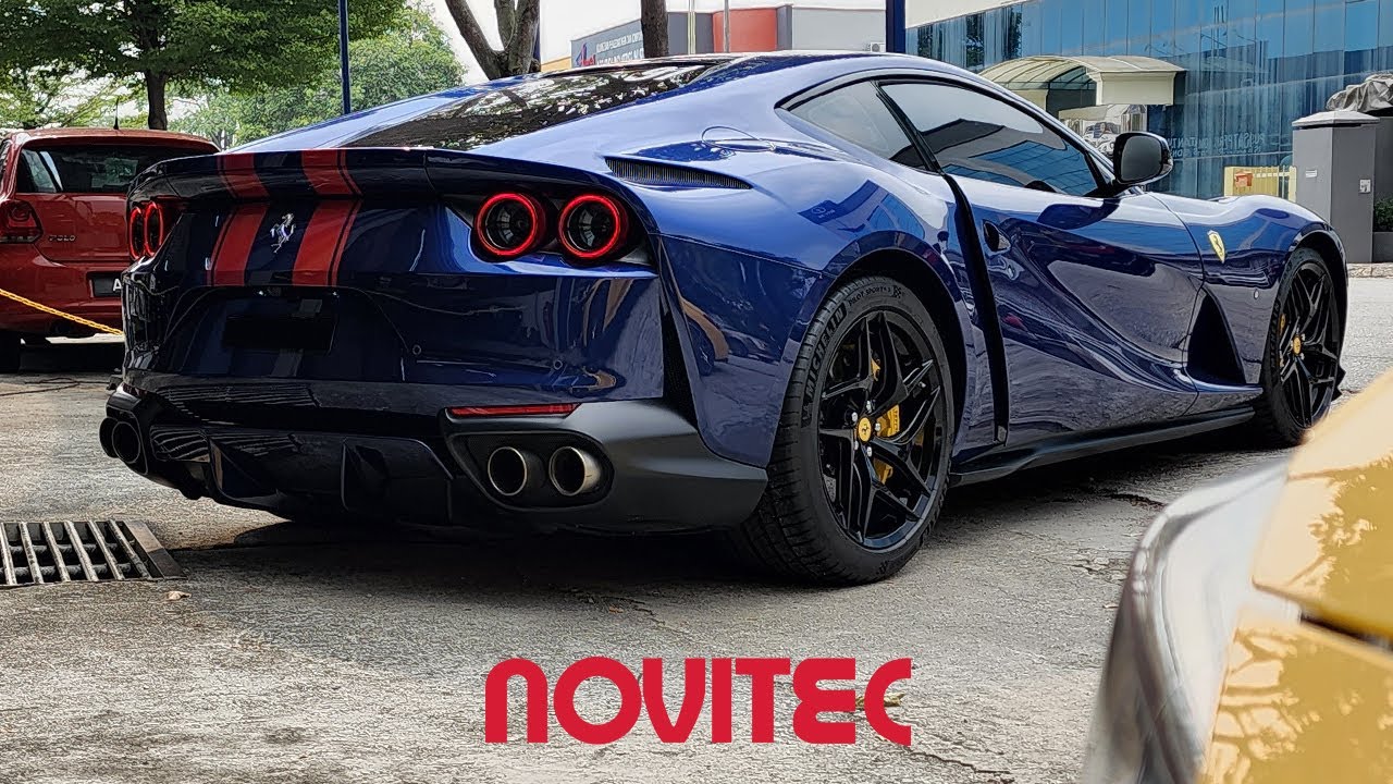 NOVITEC FERRARI 812 SUPERFAST | BLU TDF SPECIAL COLOR | V12 NA F1 SOUND ...