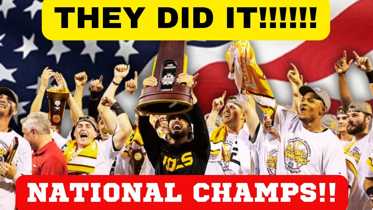 THEY DID IT!!! WON THE NATTY!!, TENNESSEE BASEBALL VS TEXAS A&M ...