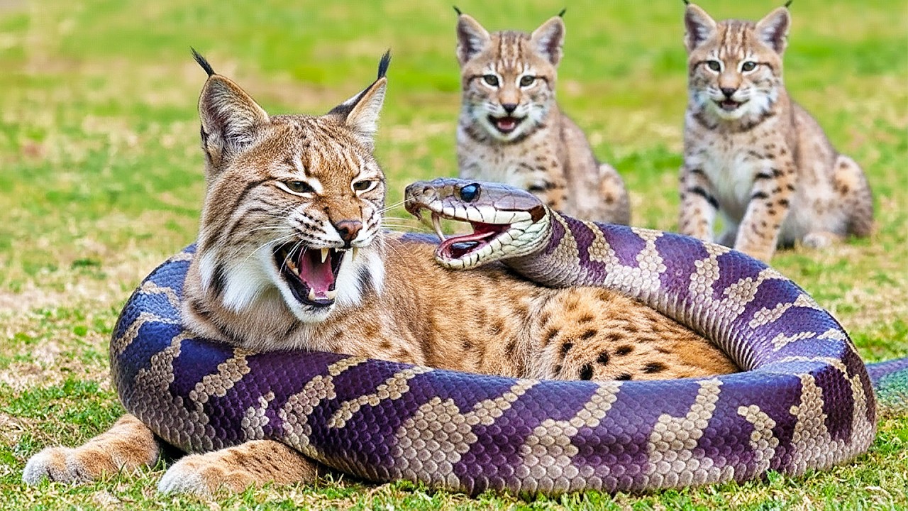 Mother Bobcat Fought Giant Snake to Save Her Kittens—You Won’t Believe ...
