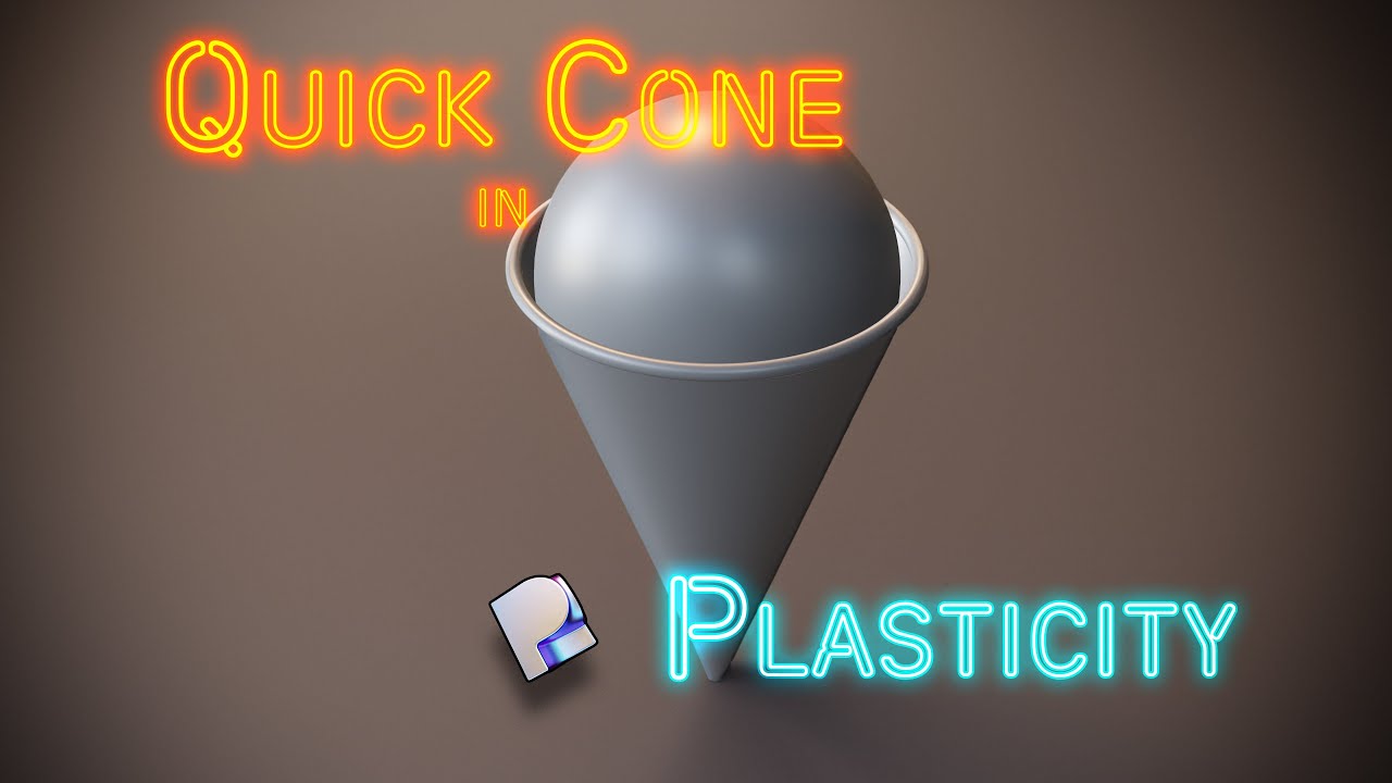 QUICK CONE IN PLASTICITY - YouTube
