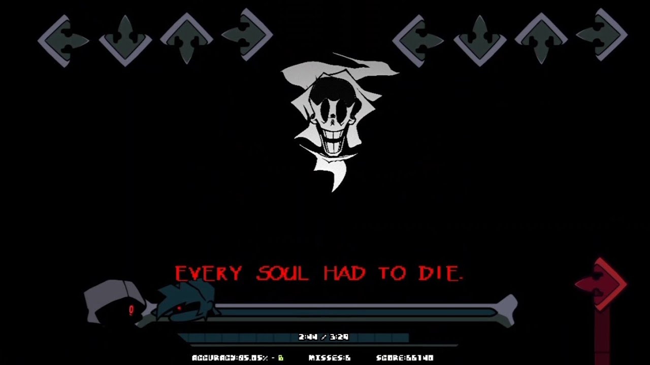 Phantom Papyrus Lyrics in Friday Night Dustin. - YouTube