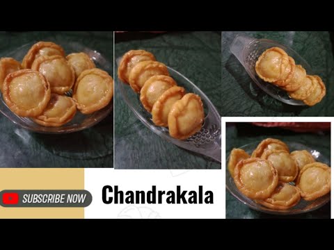 Chandrakala sweet recipe...😋👌// ଚନ୍ଦ୍ରକଳା Recipe - YouTube