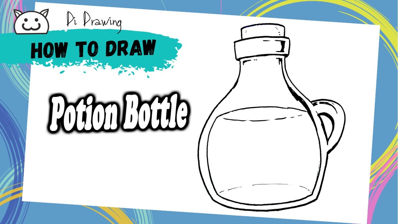 How to Draw Potion Bottle - YouTube