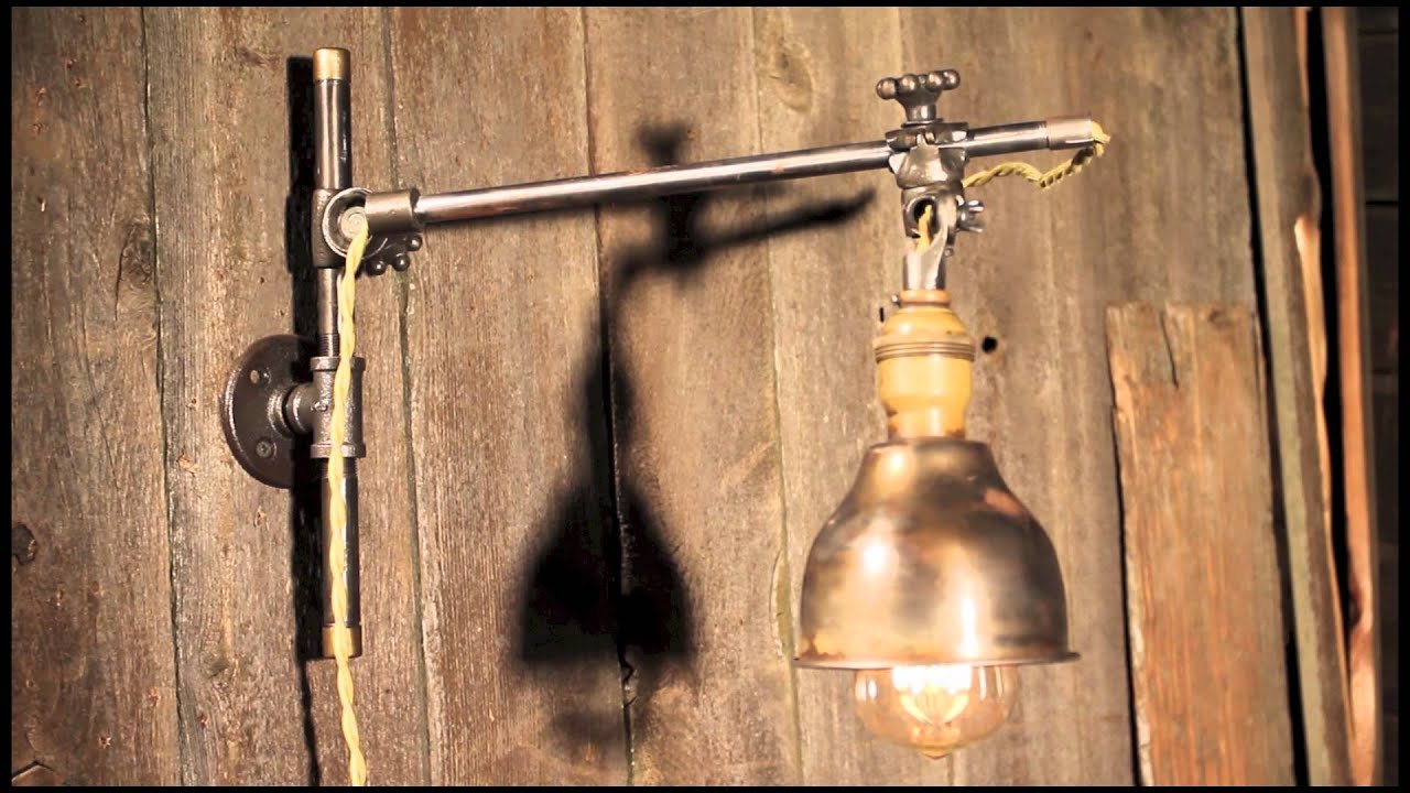 Vintage OC White Double Jointed Articulating Task Lamp - YouTube