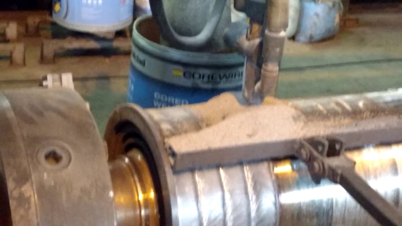 Weld Clad Machine| Metal Addition on a Segment Roll - YouTube