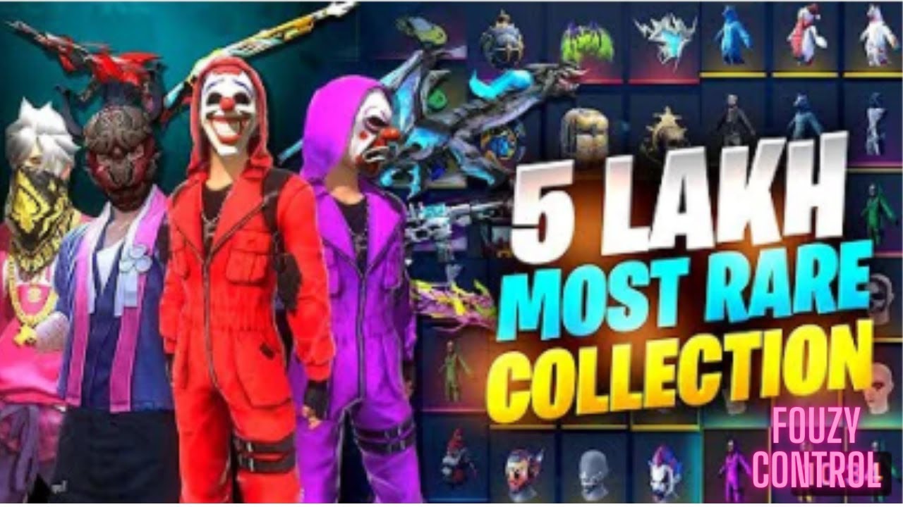 BESTT RARE COLLECTION | FREE FIRE MOST RARE ID | FREE FIRE BEST ...