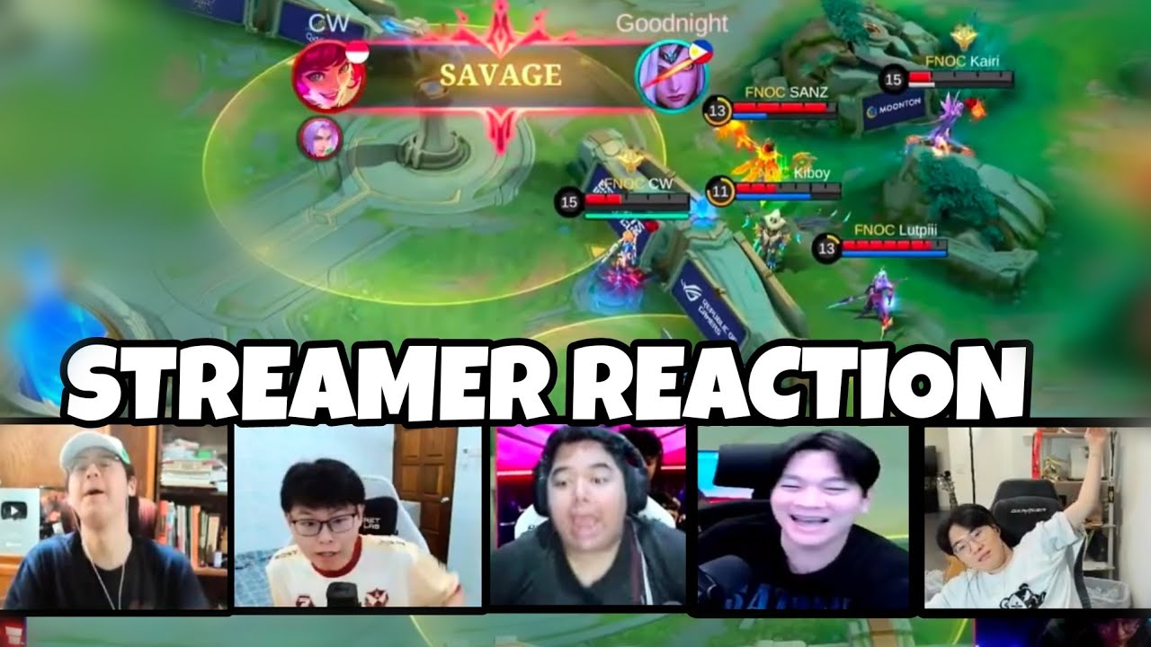 PRO PLAYER/STREAMER REACTION ONIC DEBUT!! CW FIRST MATCH FIRST SAVAGE ...
