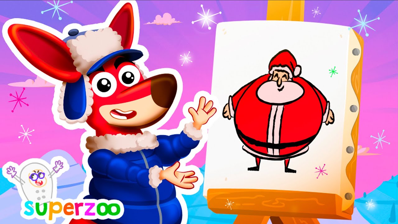 NEW! 🎨🎅🏼 Paint elements of Christmas with Kangu and learn the colors ...
