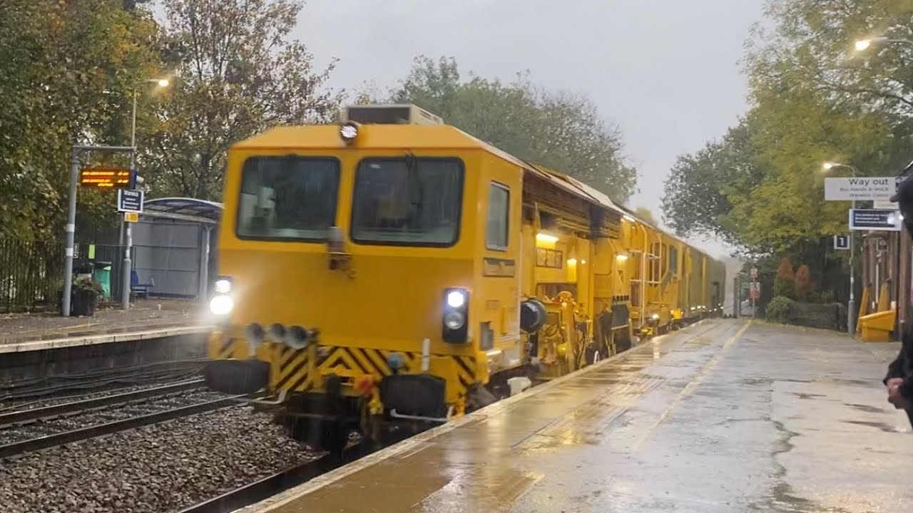 Extra wet trains amazing long network rail class 66 double train and ...