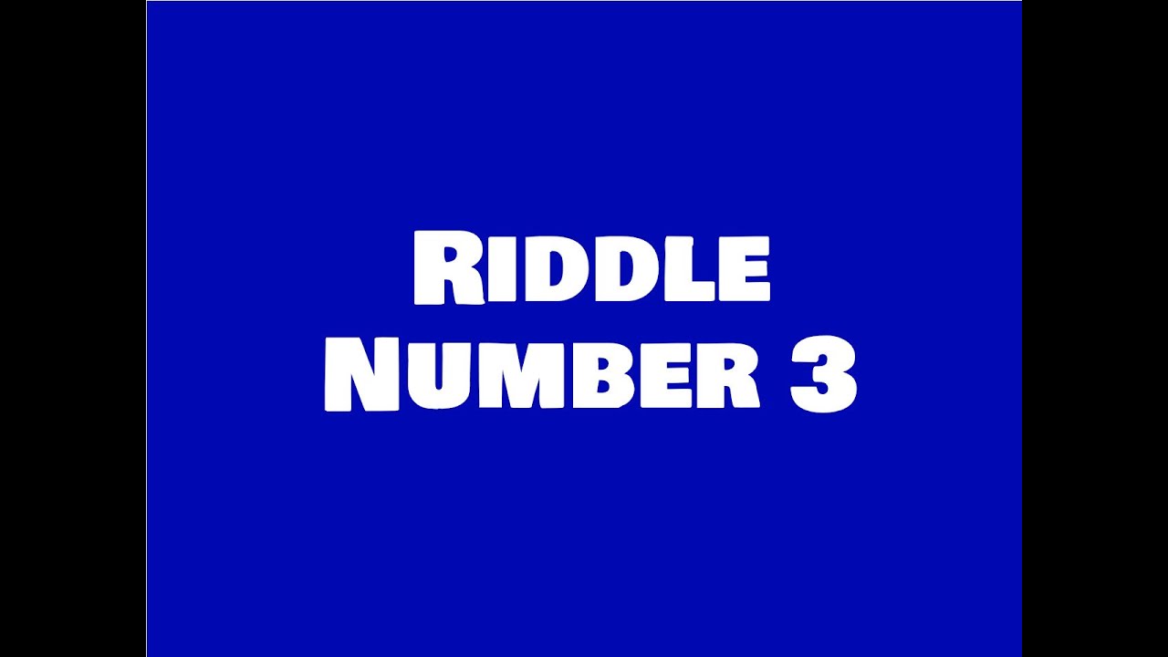 Riddle number 3 "Breathless Growth" - YouTube