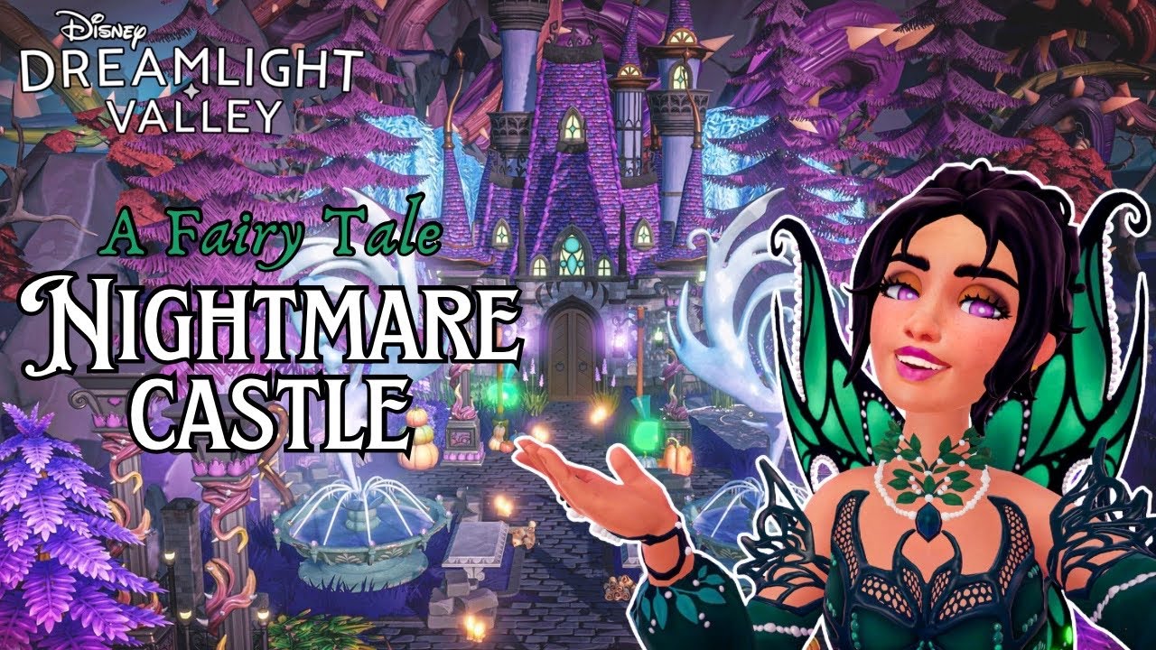 NIGHTMARE CASTLE SPEED BUILD 🖤 | Let’s Make a Fairy Tale Forgotten ...
