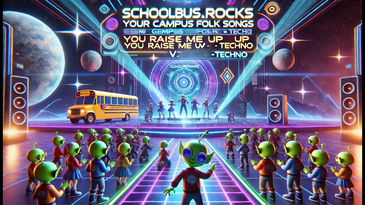 SchoolBus.Rocks Your GEN Campus Folk Songs: You Raise Me Up V4 Techno ...