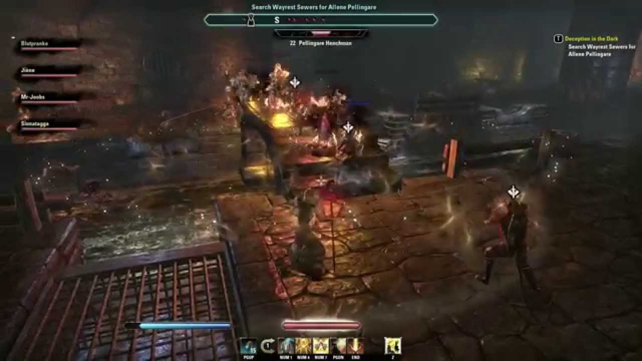 Elder Scrolls Online - Healing Wayrest Sewers Normal - YouTube