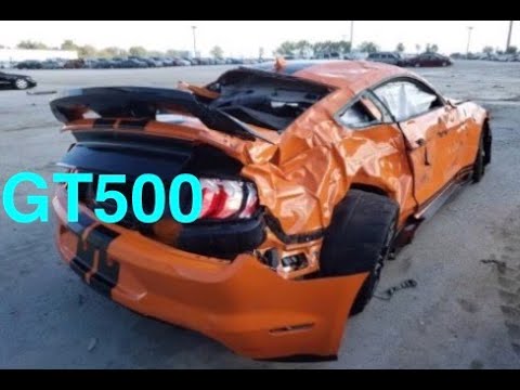 Wrecked 2020 GT500's totalled - YouTube