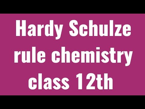 Hardy Schulze Rule class12th - YouTube