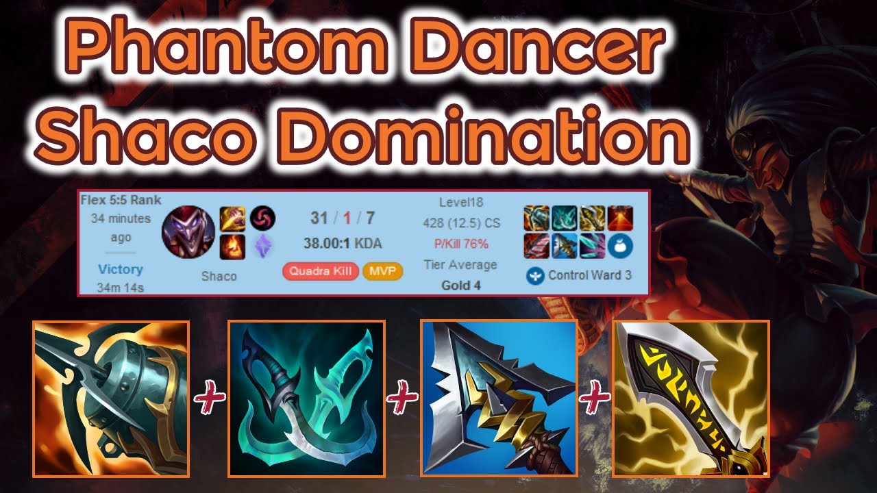 31 Kills + 428 CS at 34 Minutes! :o Oneshot Shaco [League of Legends ...