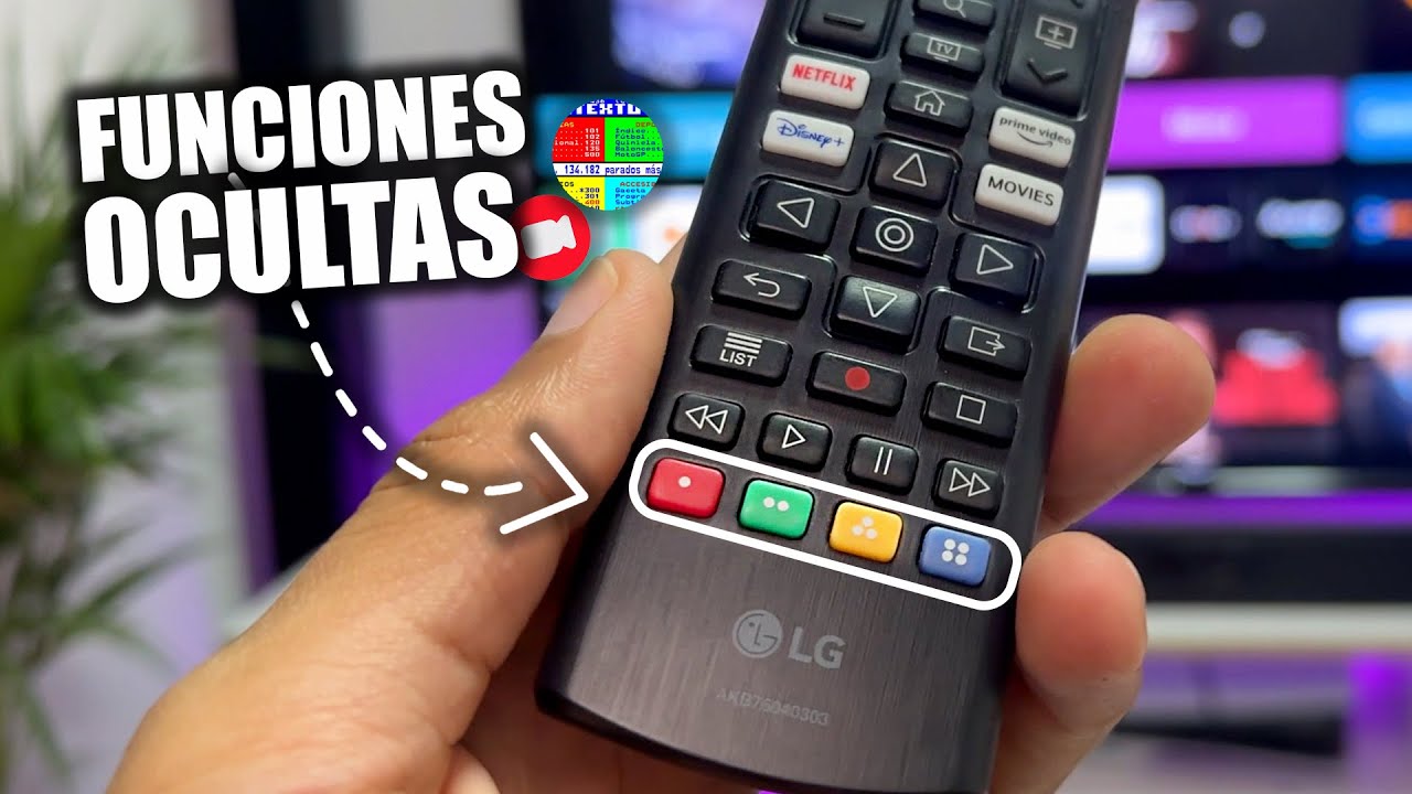 Funciones Ocultas de los Botones de Colores en tu Control Remoto - YouTube